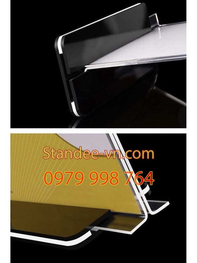 Standee Để Bàn A6 - Menu mica để bàn mini - Standee - Khung Giá Chữ X
